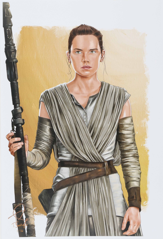 Tony Santiago Signed "Rey" 13x19 Lithograph (PA) | Pristine Auction