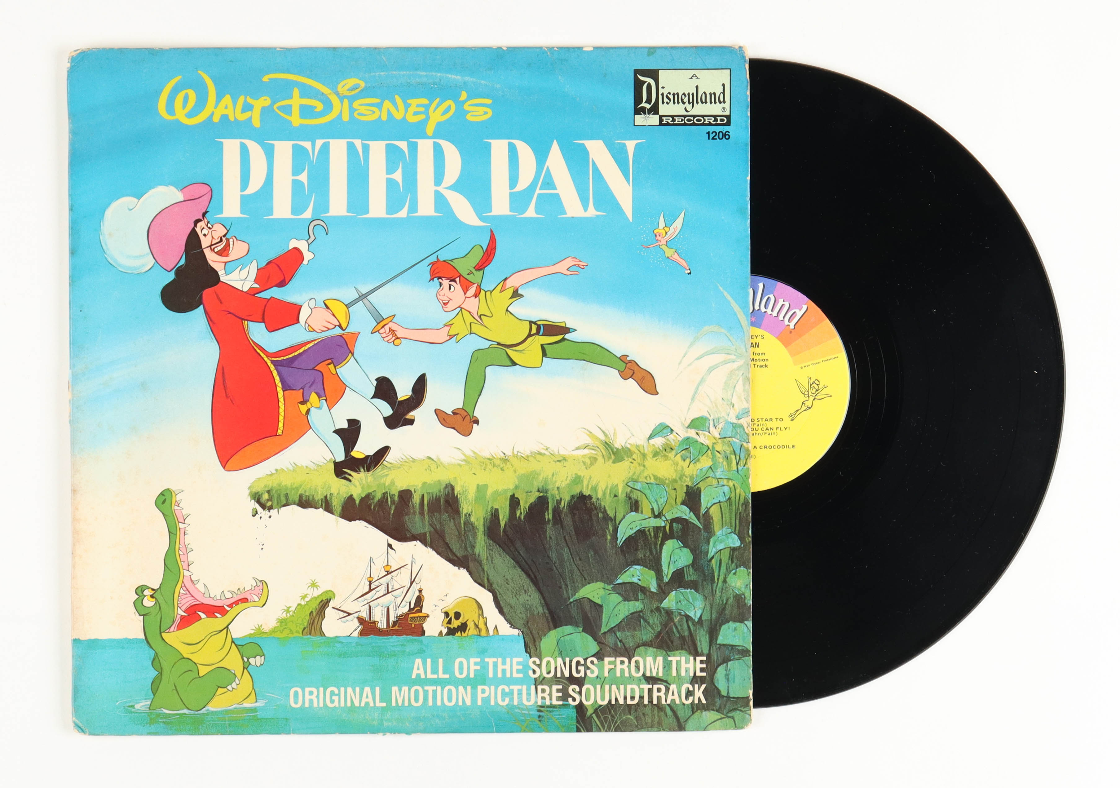 Walt Disney's "Peter Pan" Original Motion Picture Soundtrack Vinyl Record Album | Pristine Auction