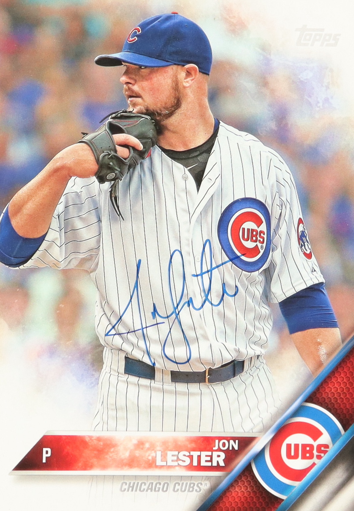 Jon Lester Signed Cubs 5x7 Career Stat Photo Card (PSA) | Pristine Auction