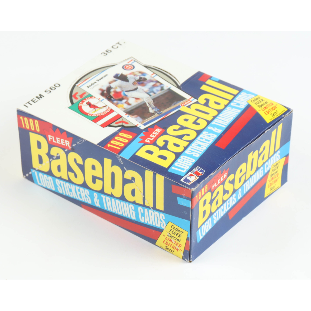 1988 Fleer Baseball Wax Box With (36) Packs | Pristine Auction