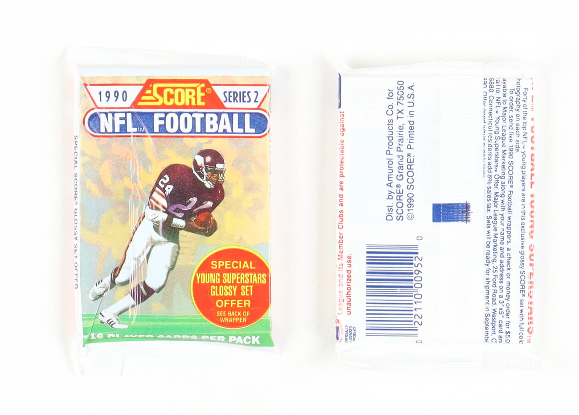 1990 Score Series 2 Football Wax Box with (36) Packs | Pristine Auction