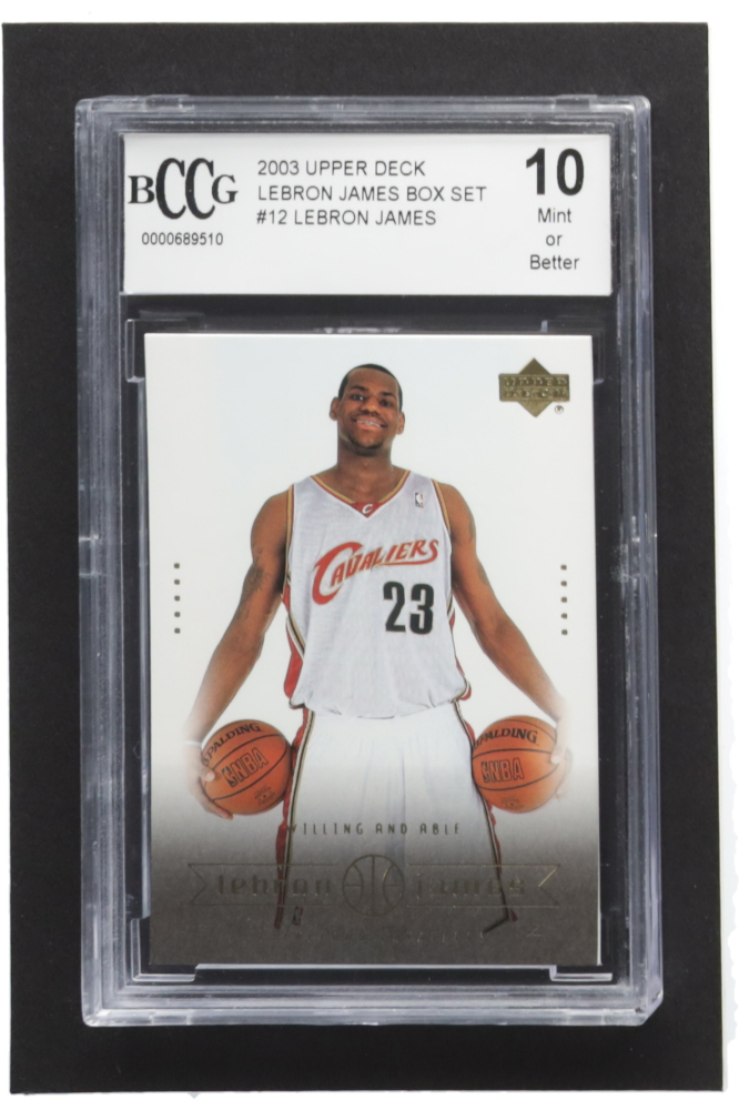 LeBron James 2003 Upper Deck LeBron James Box Set #12 RC / Willing and Able (BCCG 10) | Pristine ...