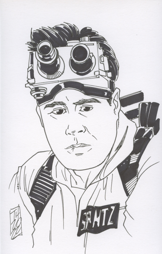 Dr. Raymond Stantz | Ghostbusters - Signed ORIGINAL 5.5" x 8.5" Drawing ...