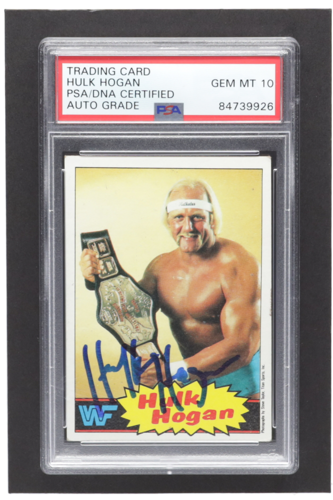 Hulk Hogan Signed 1985 Topps WWF #1 RC (PSA) | Pristine Auction