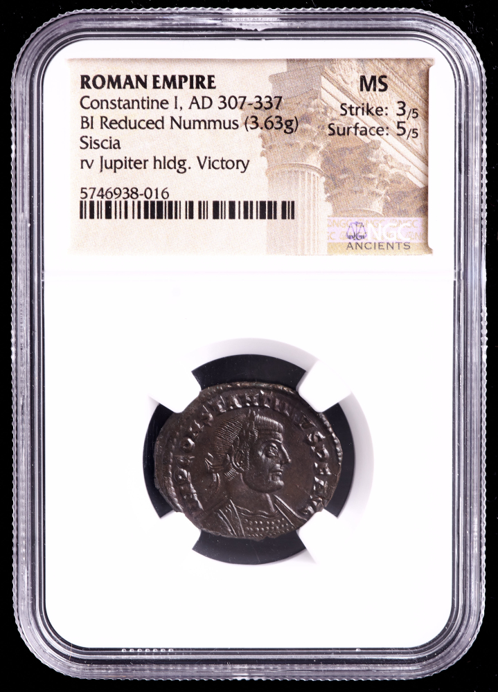 Constantine I (A.D. 307-337) Roman Empire Bi Reduced Nummus, Siscia ...