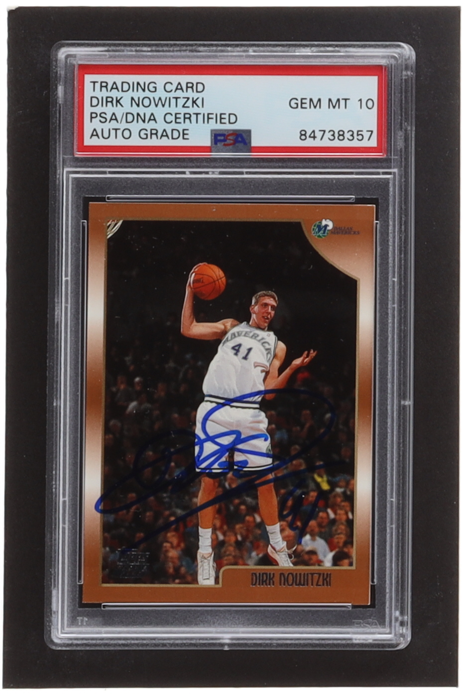 Dirk Nowitzki Signed 1998-99 Topps #154 RC (PSA) | Pristine Auction