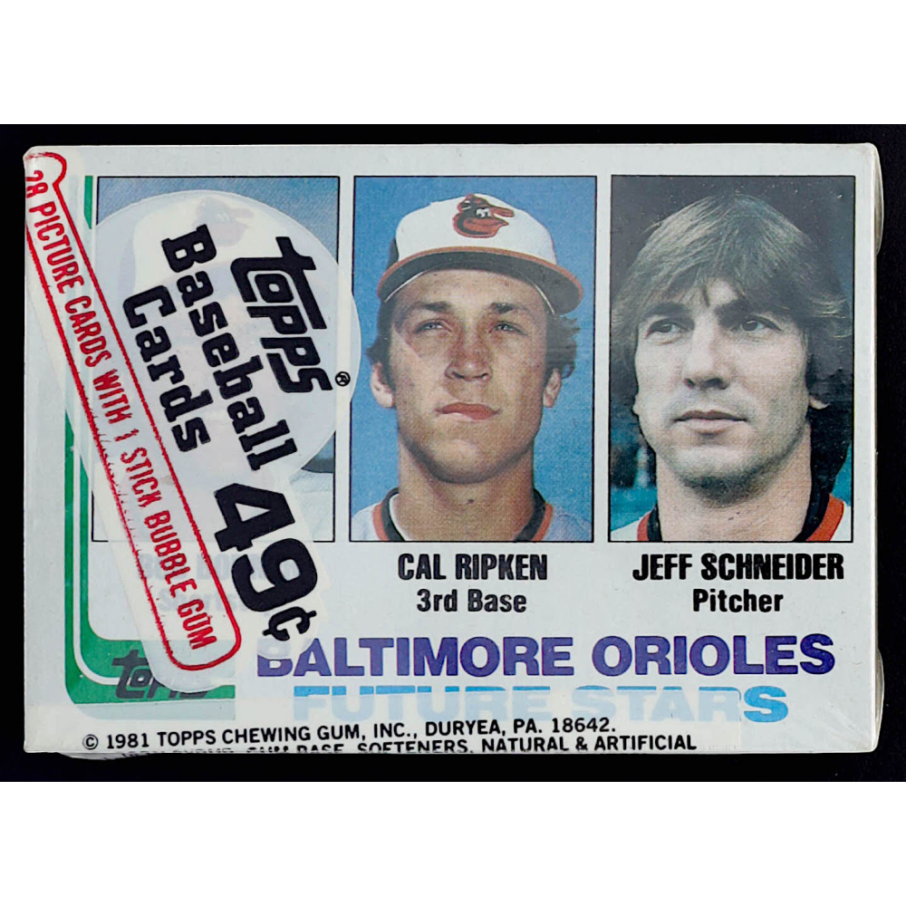 1981 Topps Baseball Cello Pack With (28) Cards | Pristine Auction