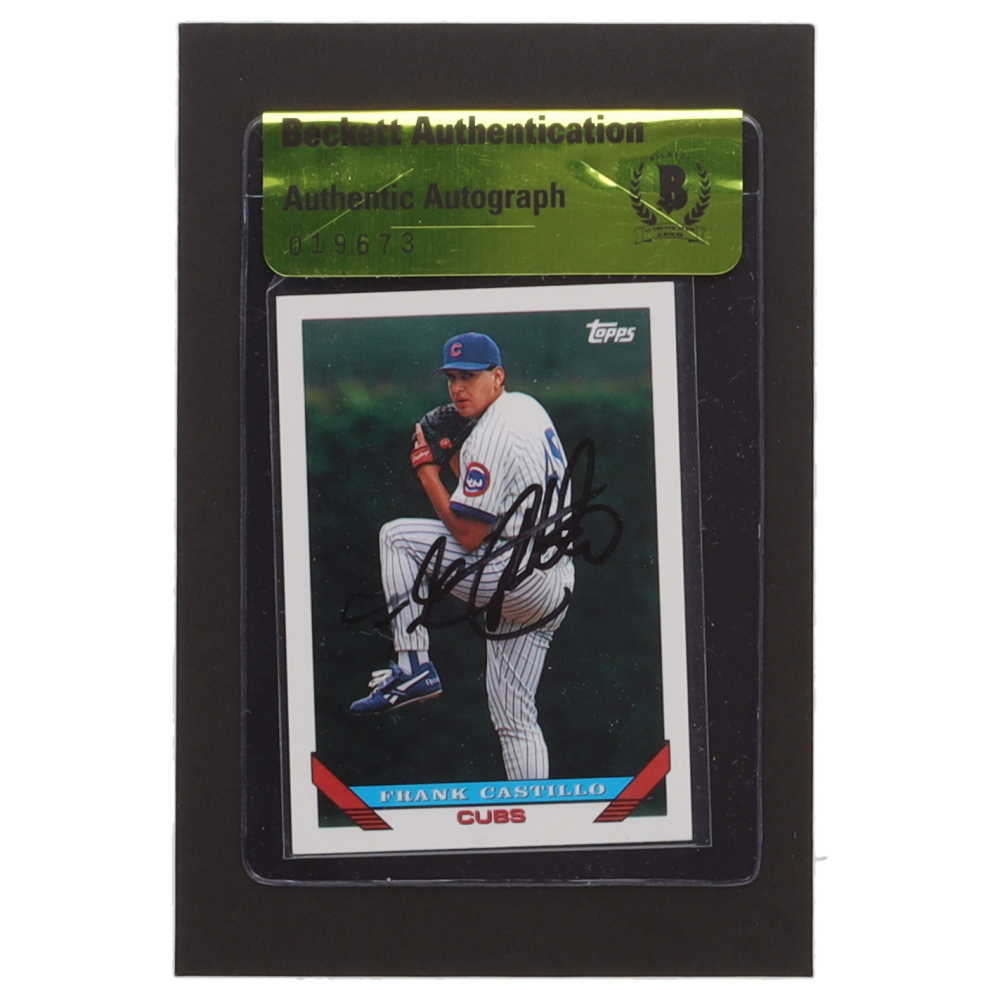 Frank Castillo Signed 1993 Topps #533 (Beckett) | Pristine Auction