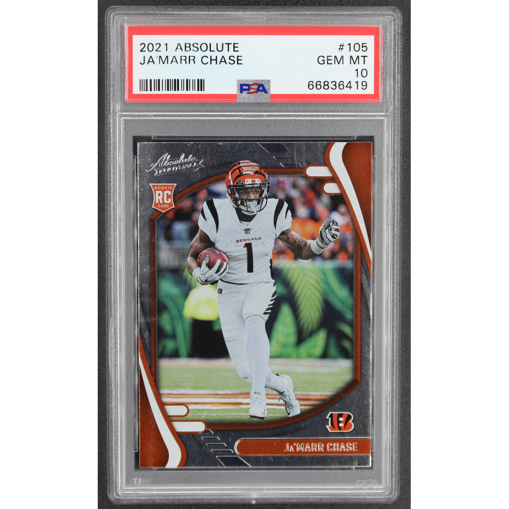 Ja'Marr Chase 2021 Absolute #105 RC (PSA 10) | Pristine Auction