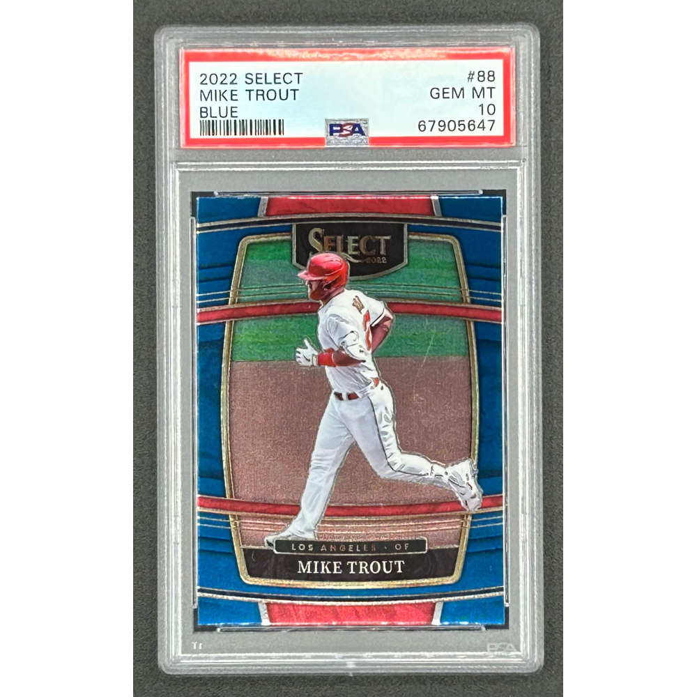 Mike Trout 2022 Select Blue #88 (PSA 10) | Pristine Auction