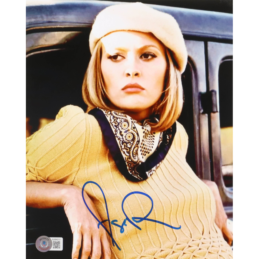 Faye Dunaway Signed "Bonnie and Clyde" 8x10 Photo (Beckett) | Pristine ...