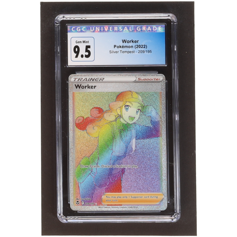 Worker 2022 Pokemon Sword and Shield Silver Tempest #209 (CGC 9.5 ...