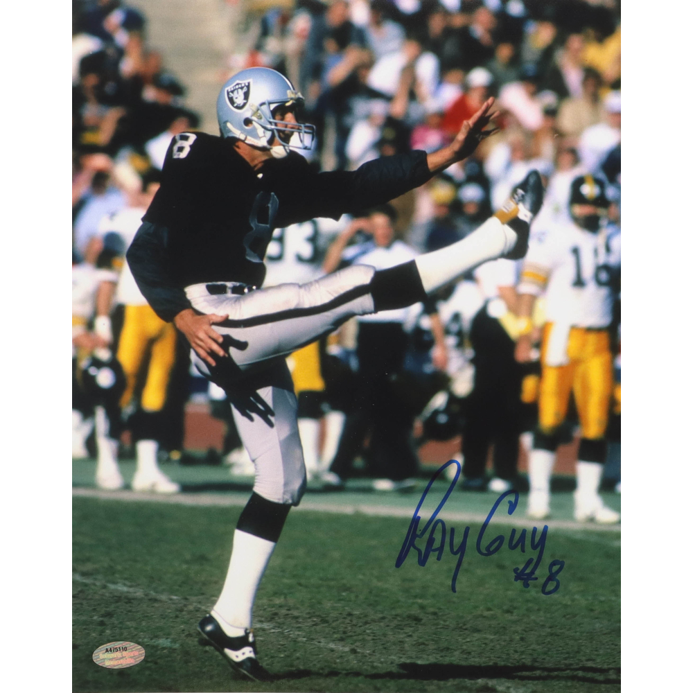 Ray Guy Signed Raiders 8x10 Photo (Schwartz) | Pristine Auction