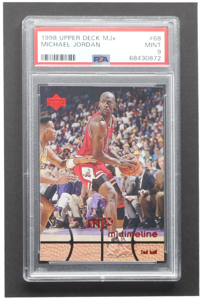 Michael Jordan 1998 Upper Deck MJx #78 Timeline 2nd Half (PSA 9 ...