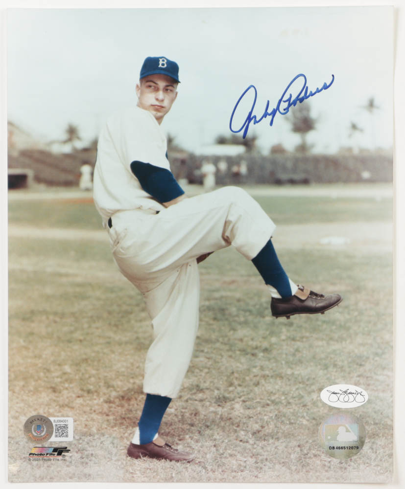 Johnny Podres Signed Dodgers 8x10 Photo (Beckett & MLB) | Pristine Auction