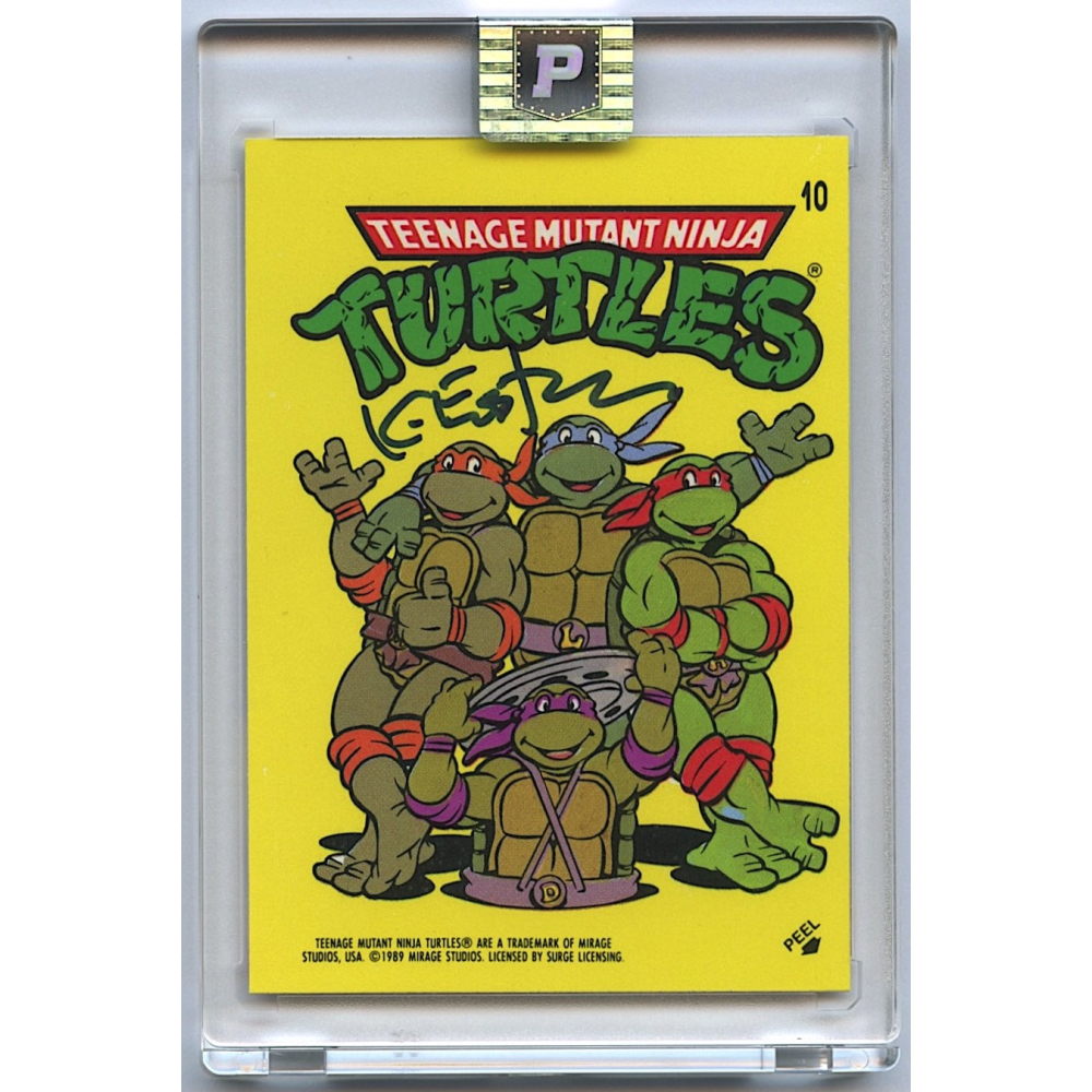 Kevin Eastman Signed 1989 Topps TMNT 1 Stickers #10 Teenage Mutant ...