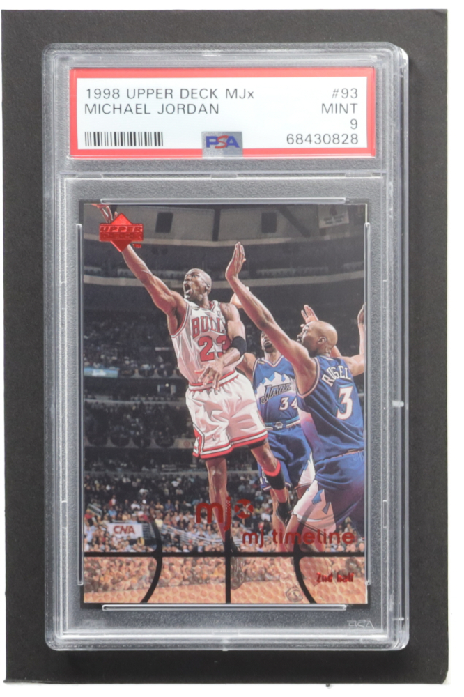 Michael Jordan 1998 Upper Deck MJx #93 Timeline 2nd Half (PSA 9 ...