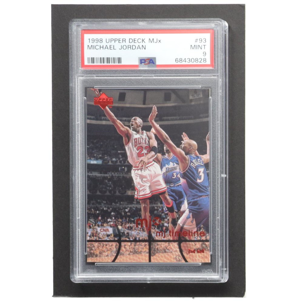Michael Jordan 1998 Upper Deck MJx #93 Timeline 2nd Half (PSA 9 ...