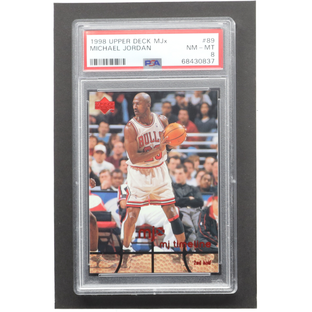 Michael Jordan 1998 Upper Deck MJx #93 Timeline 2nd Half (PSA 8 ...