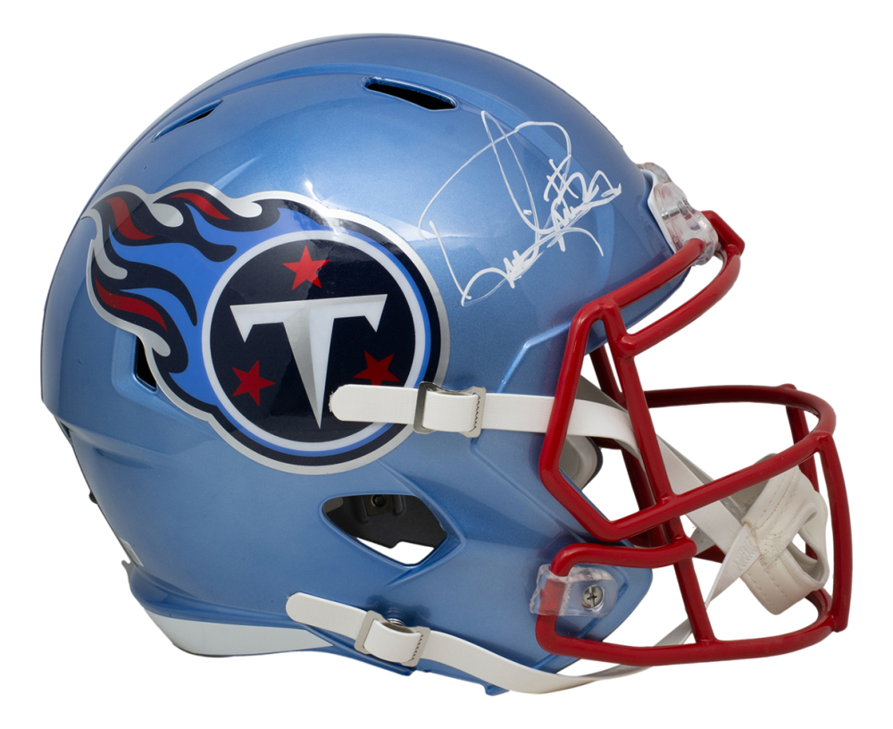 Derrick Henry Signed Titans Full-Size Flash Alternate Speed Helmet ...