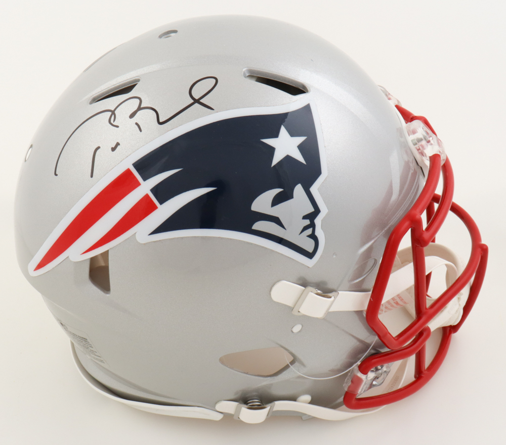 Tom Brady Signed Patriots Authentic Full-Size Speed Helmet (Fanatics ...