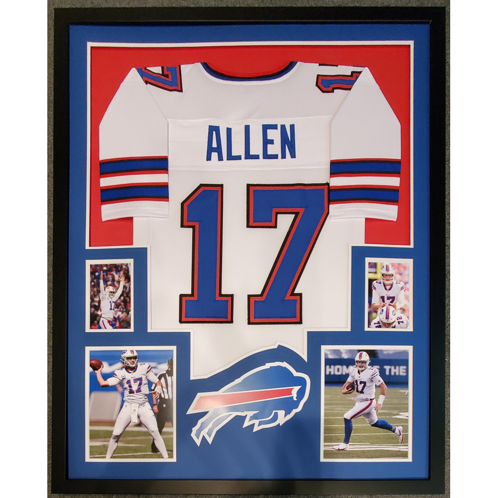 Josh Allen Unsigned Custom Framed Jersey Display | Pristine Auction