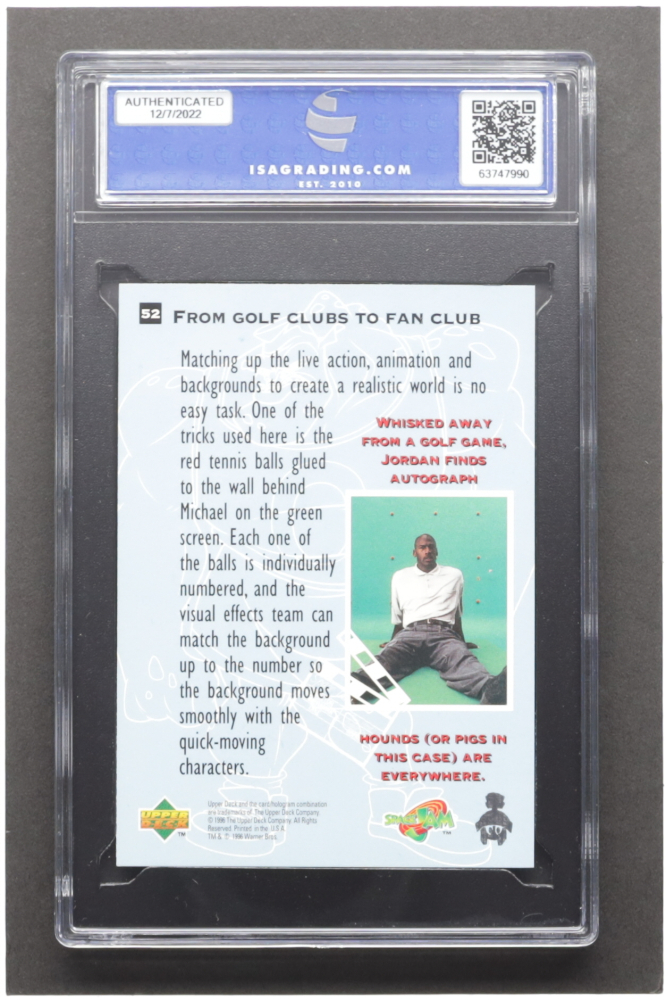 Michael Jordan 1996-97 Upper Deck Space Jam From Golf Clubs to Fan Club ...