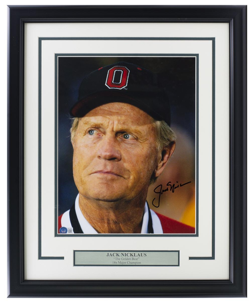 Jack Nicklaus Signed 16x20 Custom Framed Photo Display (Beckett LOA ...