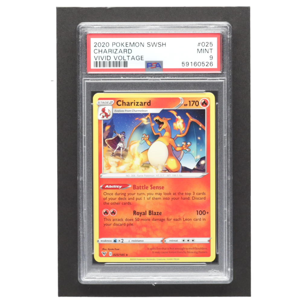 Charizard 2020 Pokemon Sword and Shield Vivid Voltage #25 (PSA 9 ...