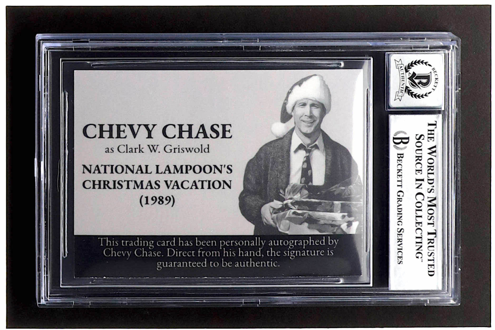 Chevy Chase Signed "National Lampoon's Christmas Vacation" Trading Card ...