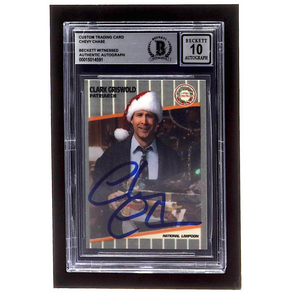 Chevy Chase Signed "National Lampoon's Christmas Vacation" Trading Card ...