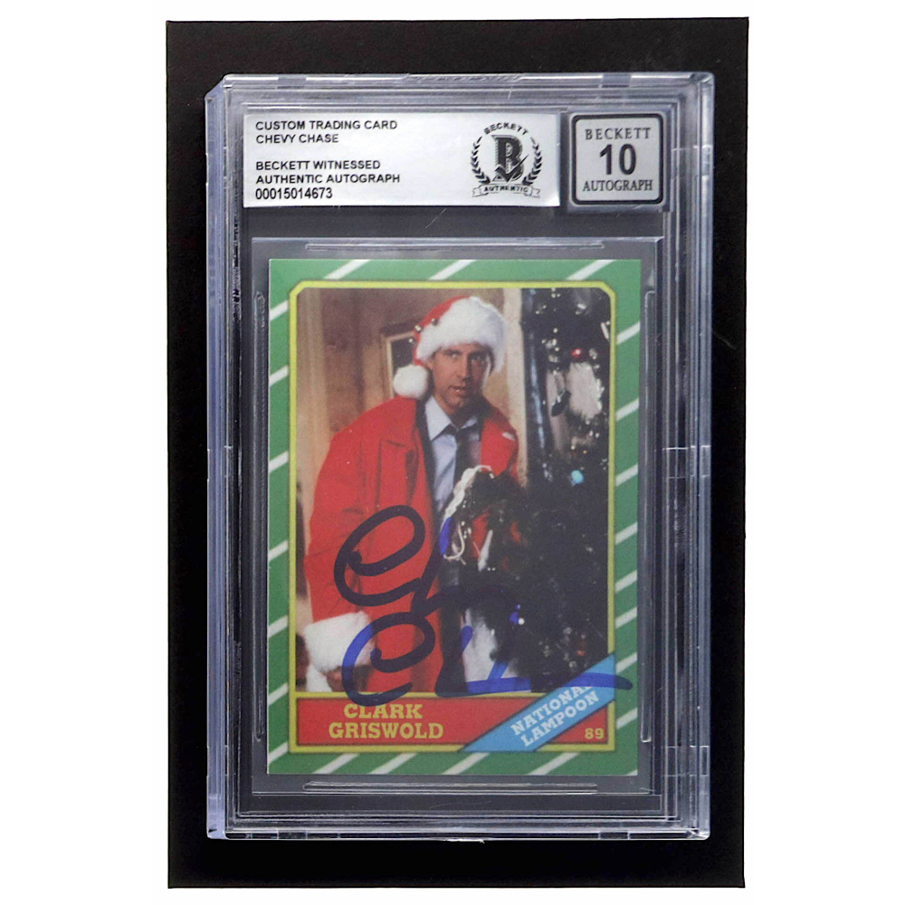 Chevy Chase Signed "National Lampoon's Christmas Vacation" Trading Card ...