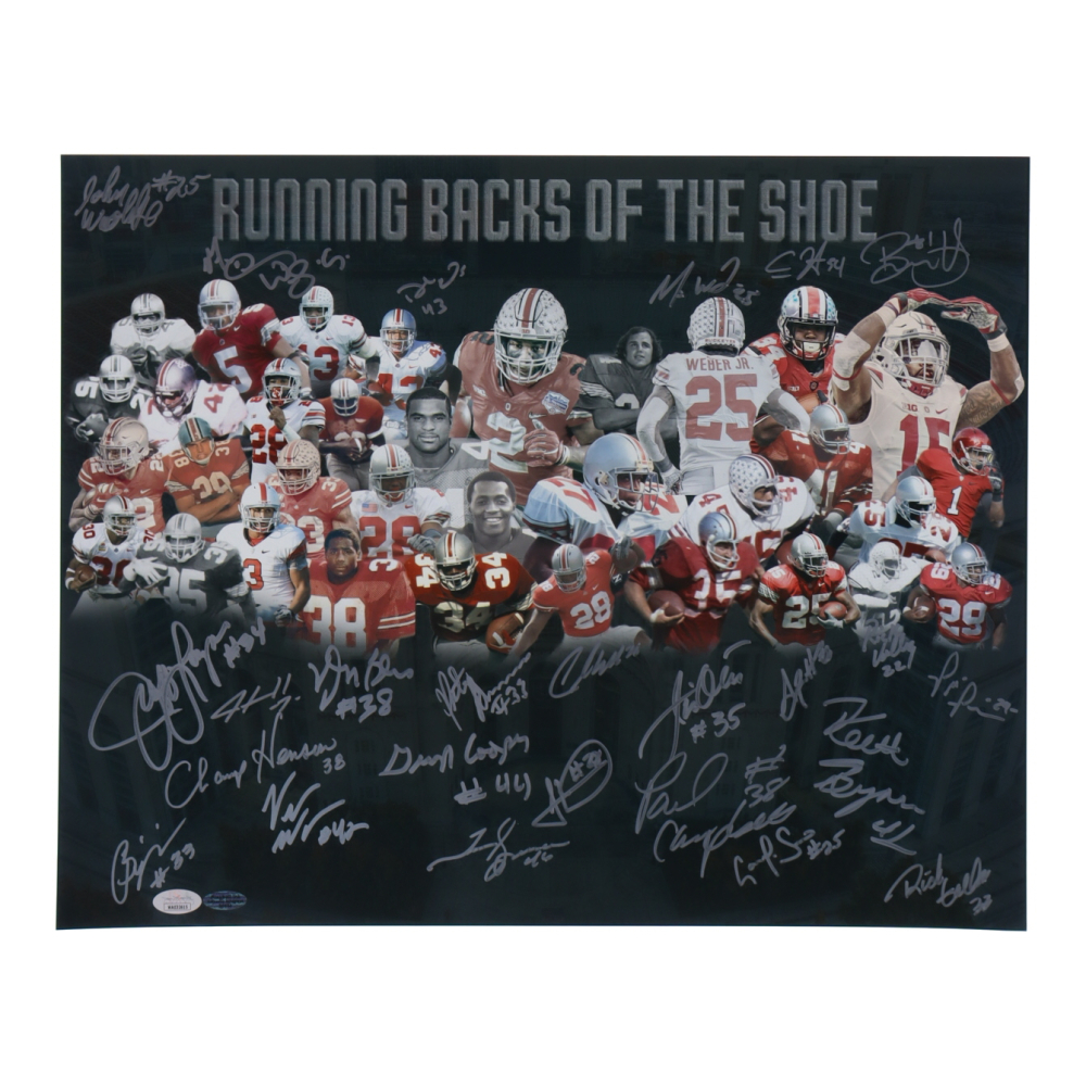 Ohio State Buckeyes 16x20 Photo Team-Signed by (25) with Tim Spencer ...