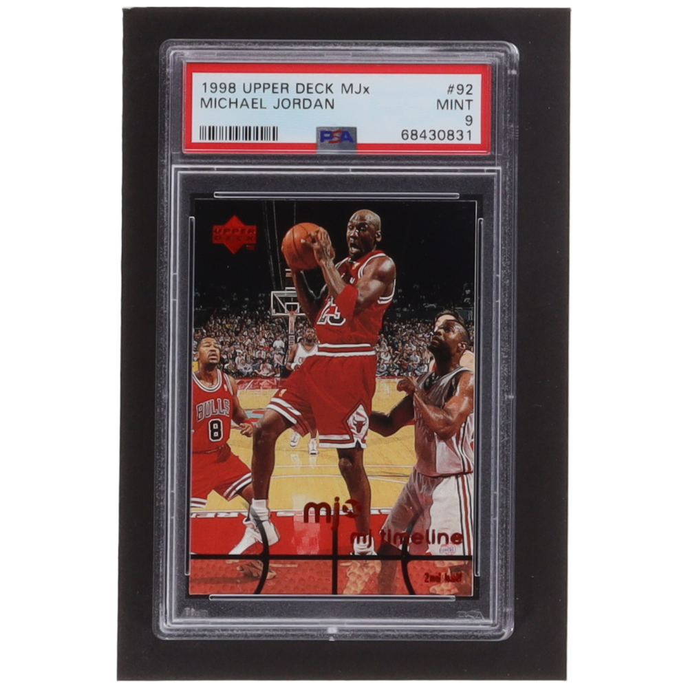 Michael Jordan 1998 Upper Deck MJx #92 Timeline 2nd Half (PSA 9 ...