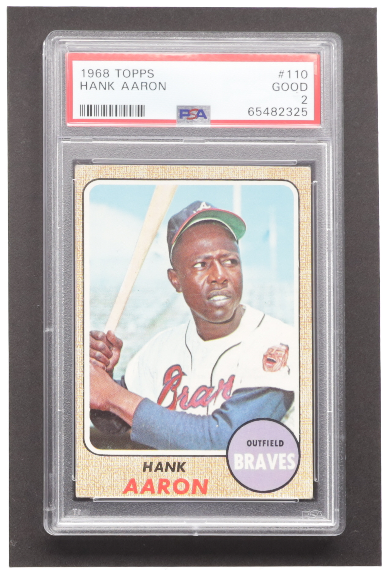 Hank Aaron 1968 Topps #110 (PSA 2) | Pristine Auction