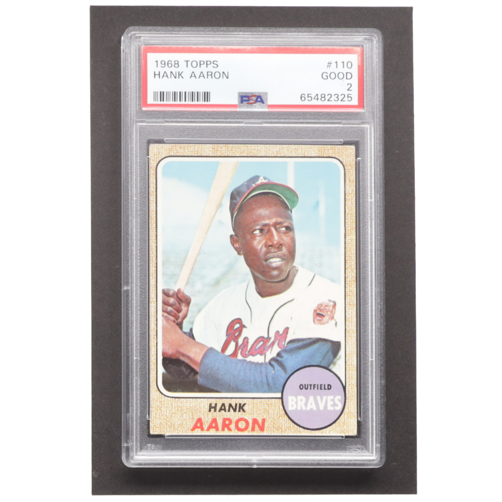 Hank Aaron 1968 Topps #110 (PSA 2) | Pristine Auction