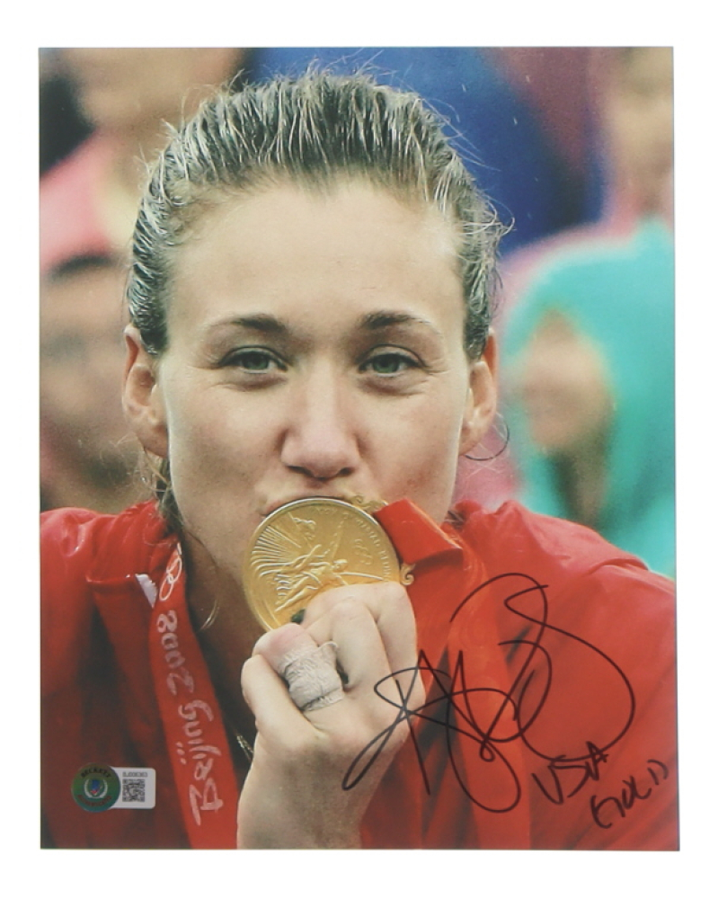 Kerri Walsh Jennings Signed Team USA 8x10 Photo Inscribed "USA Gold ...