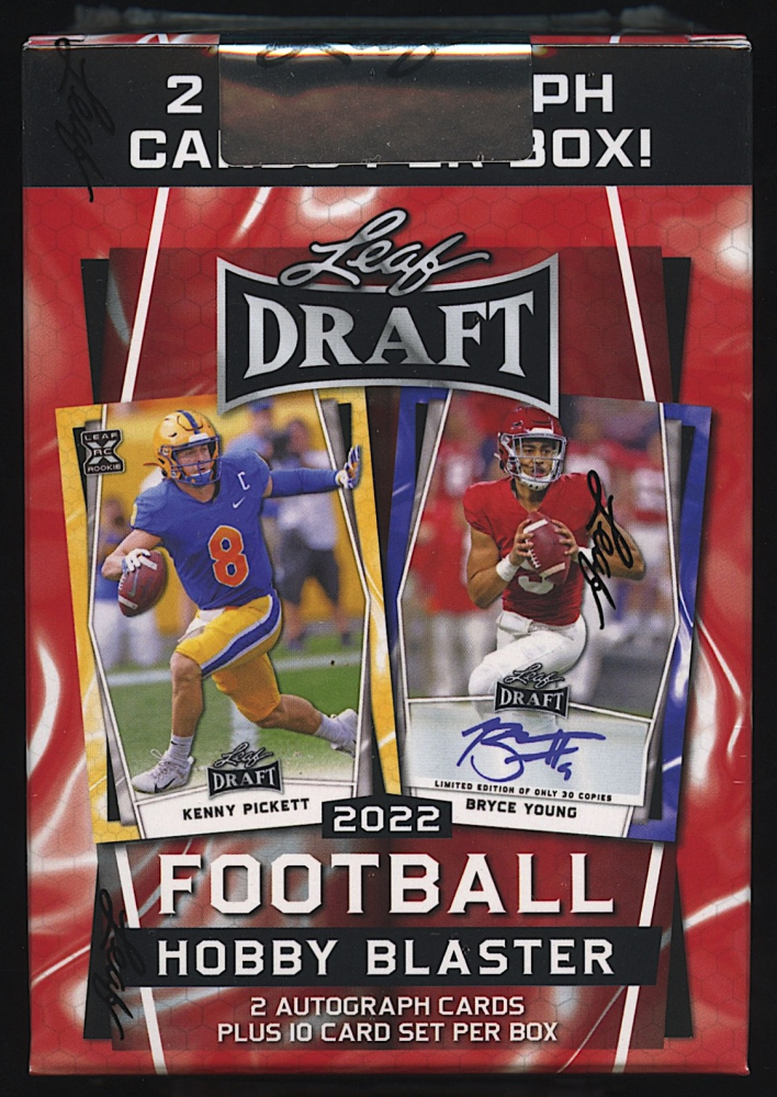 2022 Leaf Draft Football Hobby Blaster Box | Pristine Auction