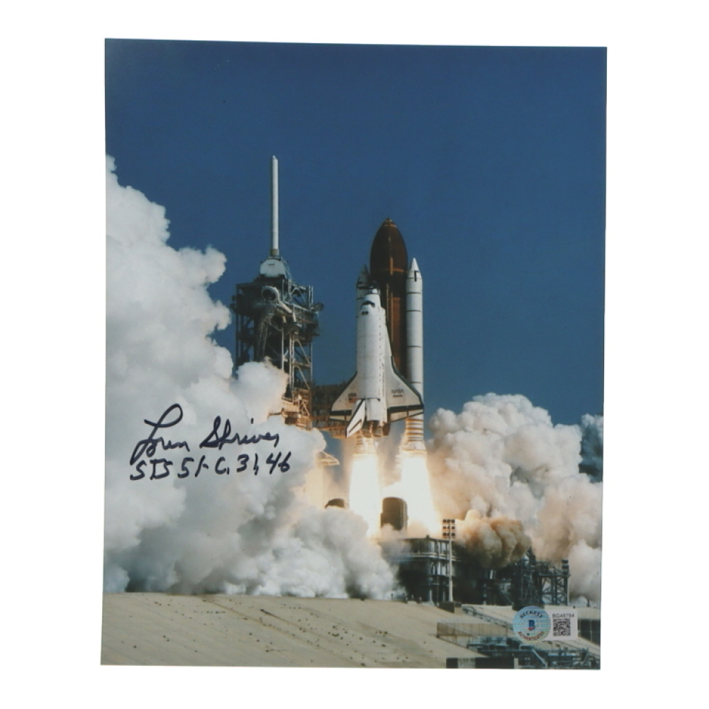 Loren Shriver Signed 8x10 Photo Inscribed "STS 51-C, 31, 46" (Beckett) | Pristine Auction