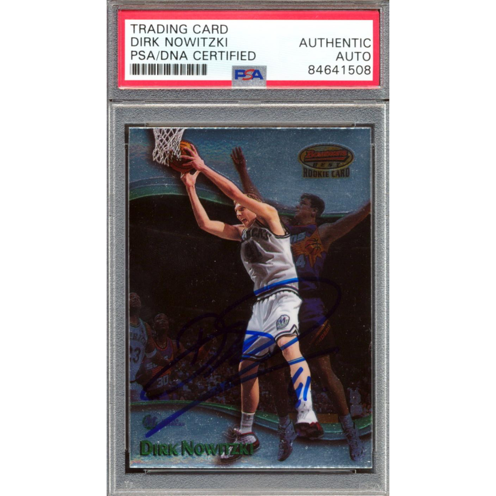 Dirk Nowitzki Signed 1998-99 Bowman's Best #109 RC (PSA) | Pristine Auction