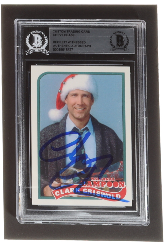 Chevy Chase Signed "National Lampoon's Christmas Vacation" Trading Card ...