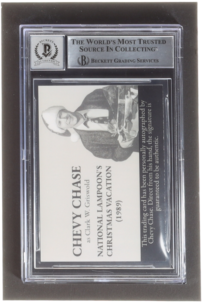Chevy Chase Signed "National Lampoon's Christmas Vacation" Trading Card ...