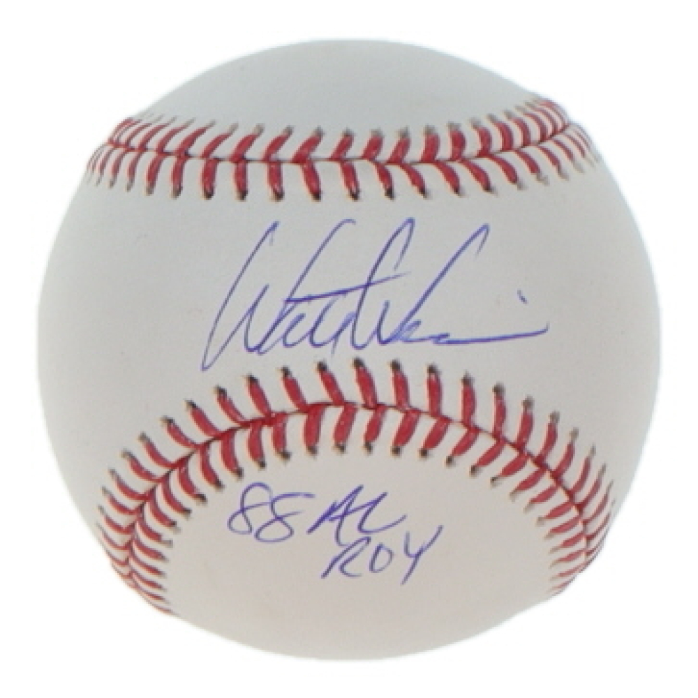Walt Weiss Signed OML Baseball Inscribed "88 AL ROY" (Schwartz ...