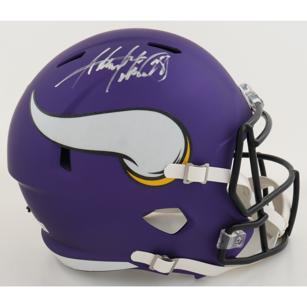 Adrian Peterson Signed Vikings Full-Size Speed Helmet (Beckett ...