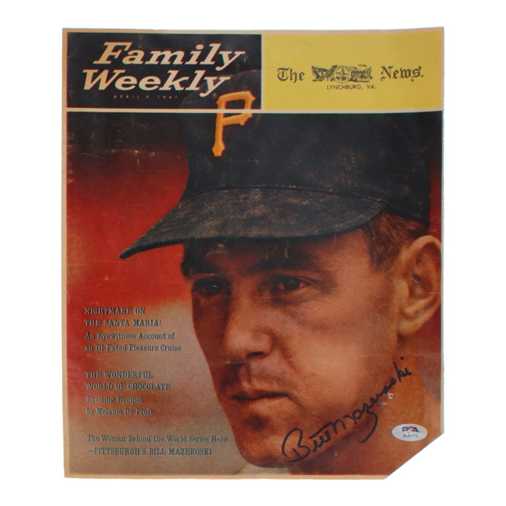 Bill Mazeroski Signed "Family Weekly" Magazine (PSA) | Pristine Auction