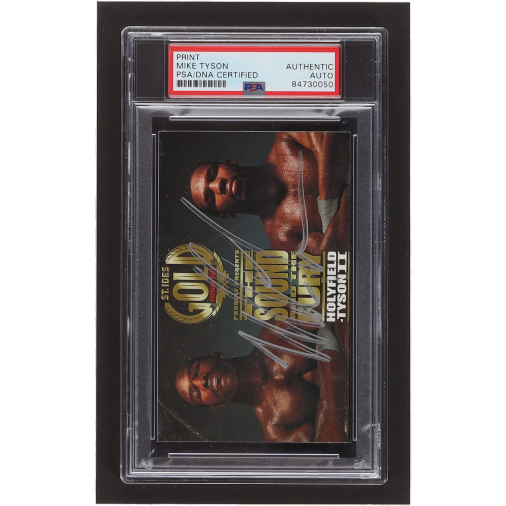 Mike Tyson Signed Original Boxing Fight Card (PSA) | Pristine Auction