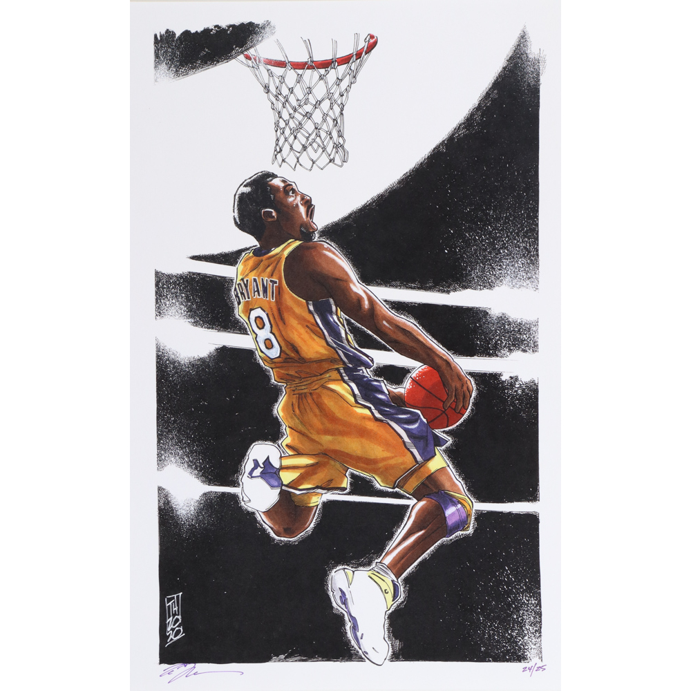 Tom Hodges - Kobe Bryant - Lakers - Signed 11" x 17" Print LE #/25 ...