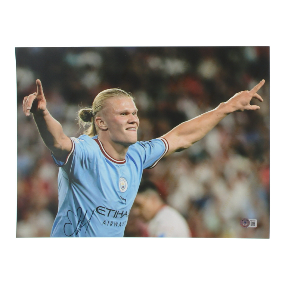 Erling Haaland Signed 12x16 Photo | Pristine Auction