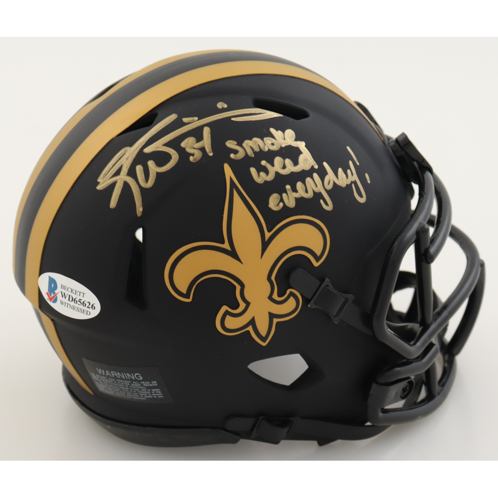 Ricky Williams Signed Saints Eclipse Alternate Speed Mini Helmet ...