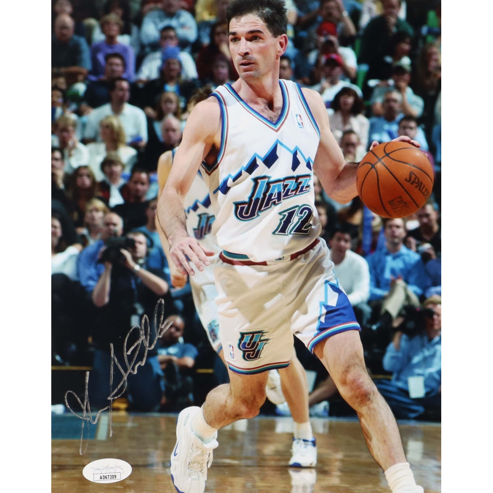John Stockton Signed Jazz 8x10 Photo (JSA) | Pristine Auction